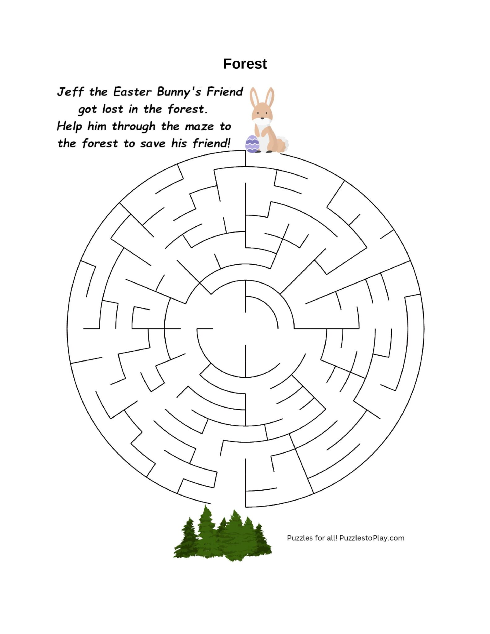 Help Deliver Easter Eggs: Easter Bunny Maze Fun